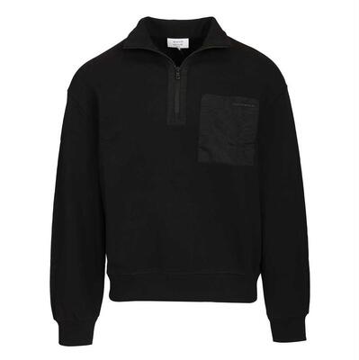 Maison Kitsuné 男士 SS26 卫衣 半拉链尼龙口袋