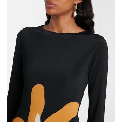 Cala De La Cruz 女士 短款连衣裙 Maisha 花朵针织迷你连衣裙