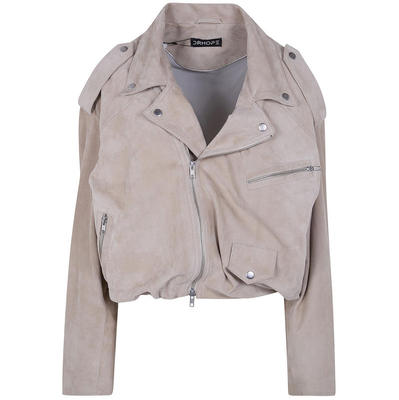 DRHOPE 女士 SS26 夹克 BIKERS 绒面革