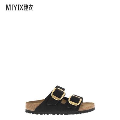 Birkenstock勃肯 女款ARIZONA 皮质大号搭扣便鞋 迷衣时尚