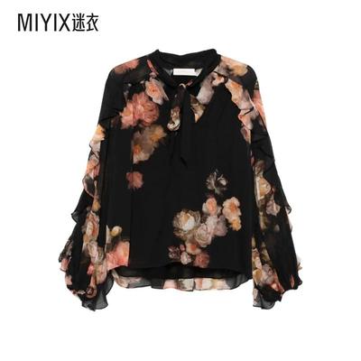 【秋季新品】Zimmermann 女款BLUSA CON VOLANT HYPNOTIC 衬衫 迷