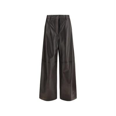 Parosh 女士 FW26 长裤 羔羊皮裤子