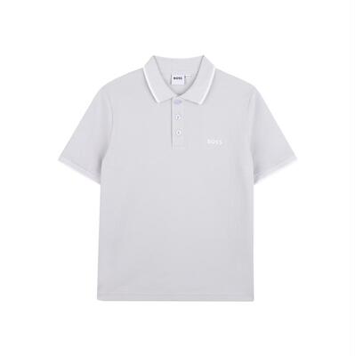 Boss 博斯 男童 SS26 POLO衫 MANICHE CORTE 童装
