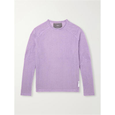 Satisfy 男士 运动上衣 Logo-Appliquéd FuzzFleece™ AD T恤