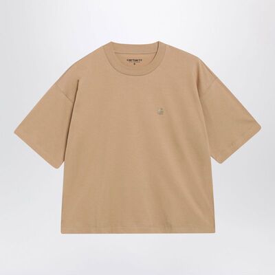 Carhartt WIP 卡哈特 女士 FW26 T恤 CHESTER 棕色短款有机棉