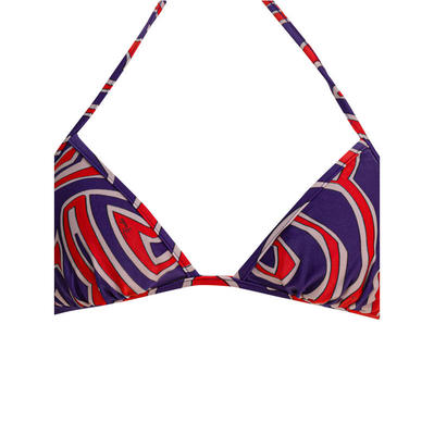 PUCCI 璞琪 女士 FW25 LABIRINTO 印花三角比基尼上装
