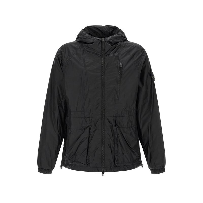 Stone Island 石头岛 男士 SS26 夹克 Stone Island 徽标贴饰拉链