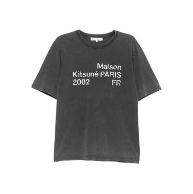 Maison Kitsuné 男士 SS26 T恤 巴黎 2002 年徽标 T 恤