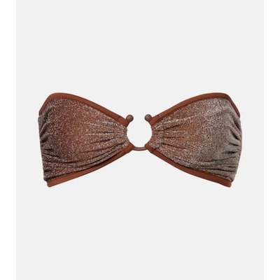 Johanna Ortiz 女士 比基尼 金银锦缎比基尼上装