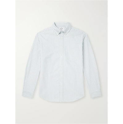 PORTUGUESE FLANNEL 男士 衬衫 Belavista 领尖带扣式条纹棉质