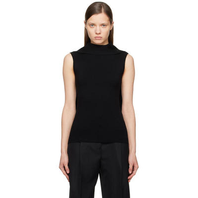 Totême 女士 背心 黑色 Sleeveless Scarf Knit