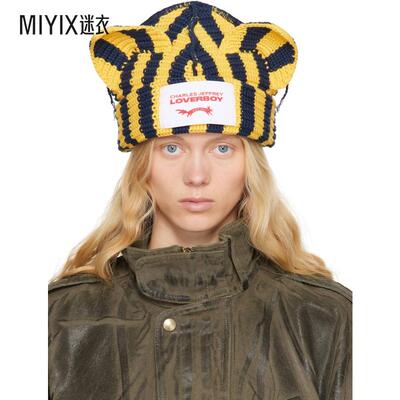 Charles Jeffrey Loverboy 女款黄色 & 海军蓝 Chunky Ears 毛线