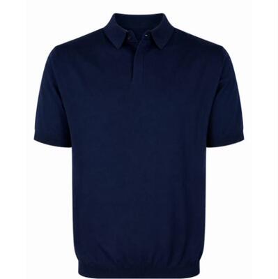 DEVORE 男士 SS26 T恤 POLOS 海军蓝领Polo衫