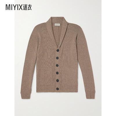 John Smedley 男款Rockford Recycled-Cashmere 青果领美利奴羊毛