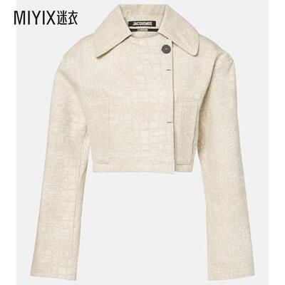 Jacquemus 女款Marino De-Nîmes 鳄鱼纹牛仔布夹克 迷衣时尚