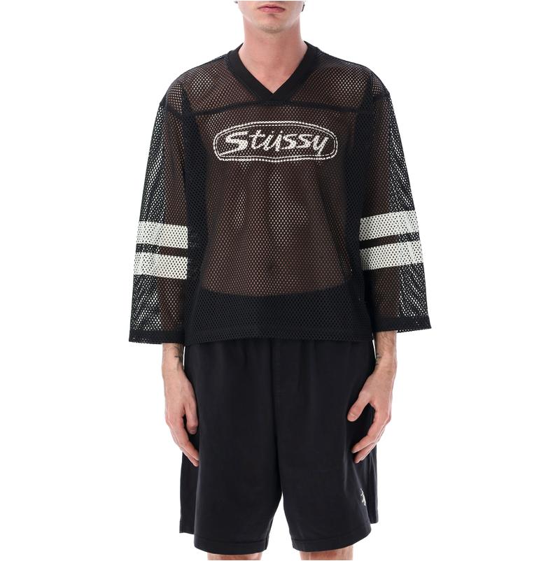Stüssy 斯图西 男士 SS26 T恤 Stüssy 网纱带Logo