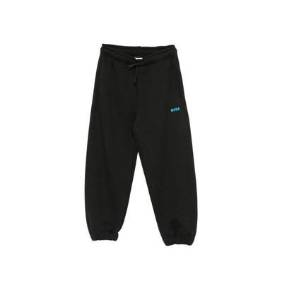 MSGM 中性（儿童） FW26 长裤 黑色裤子童装