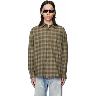 Our Legacy 男士 衬衫 卡其色 Borrowed 衬衫