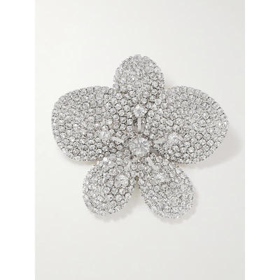 Jennifer Behr 珍妮弗·贝尔 女士 SS26 胸针 Kiarra 镀铑水晶