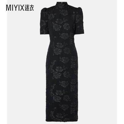ROTATE 女款提花中长连衣裙 迷衣时尚