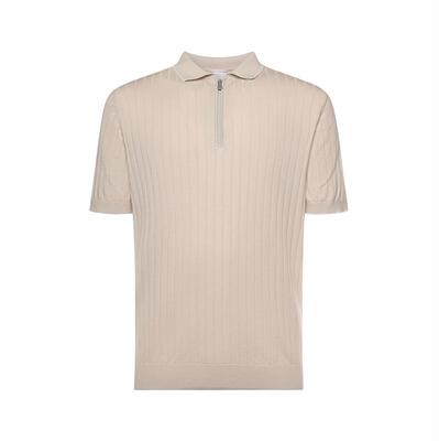 Eleventy 十一世 男士 SS26 毛衣 Eleventy 拉链 Polo 针织