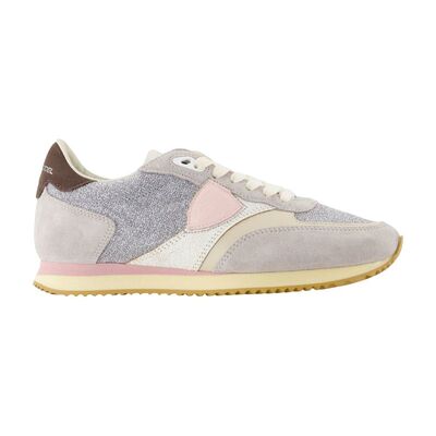 Philippe Model Paris 女士 SS26 运动鞋 BLVILLE 低帮皮质灰色