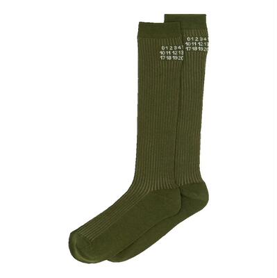 MM6 Maison Margiela 马吉拉MM6 女士 袜子 Rib Knee-High Socks