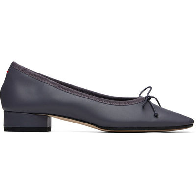 Aeyde 女士 高跟鞋 紫色 Onda Round-Toe Ballet 低跟鞋
