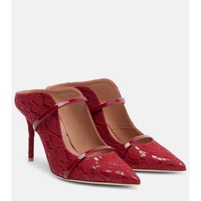 Malone Souliers 女士 高跟鞋 Maureen 85 皮革边系带凉拖