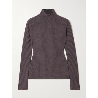 Arch4 女士 毛衣 Ariana 罗纹有机羊绒高领毛衣