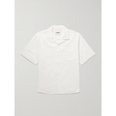 Corridor 男士 FW25 衬衫 Camp-Collar 篮织棉质衬衫