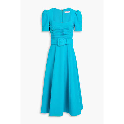 Rebecca Vallance 女士 中长连衣裙 Ella 束带褶裥绉纱中长连衣裙