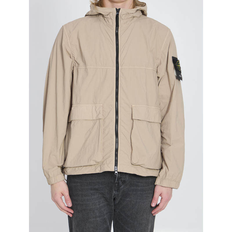 Stone Island 石头岛 男士 SS26 夹克 Stone Island 磨砂尼龙连帽