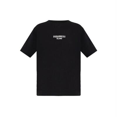 DSquared2 D二次方 女士 SS26 T恤 徽标印花圆领 T 恤