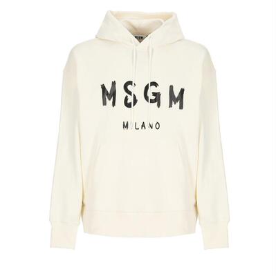 MSGM 男士 SS26 卫衣 徽标印花连帽