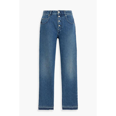 Isabel Marant Étoile 女士 牛仔长裤 Belden 高腰直筒牛仔裤
