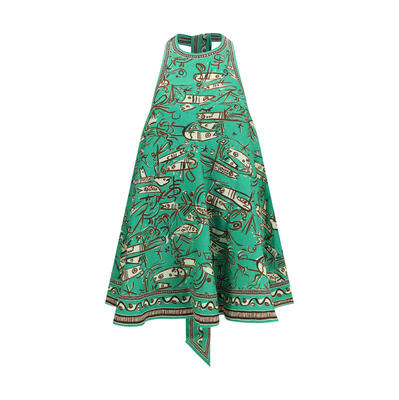 ALEMAIS 女士 FW26 连衣裙 Sticks 鱼纹迷你亚麻