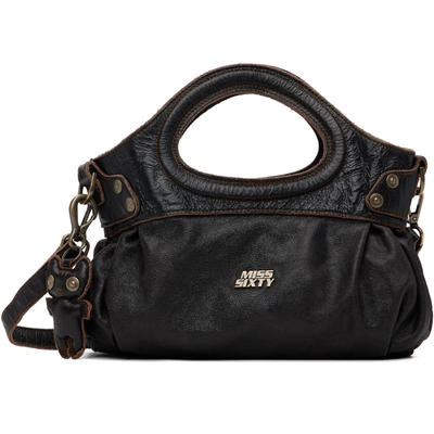 Miss Sixty 女士 单肩包 黑色 KNWLS 联名做旧