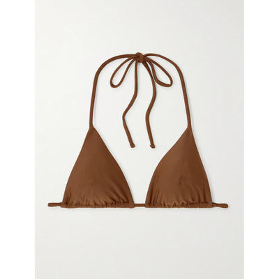 Matteau 女士 比基尼 细带印花再生三角上装
