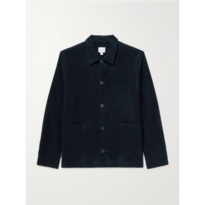 Sunspel 男士 夹克 Moleskin 棉混纺衬衫式夹克