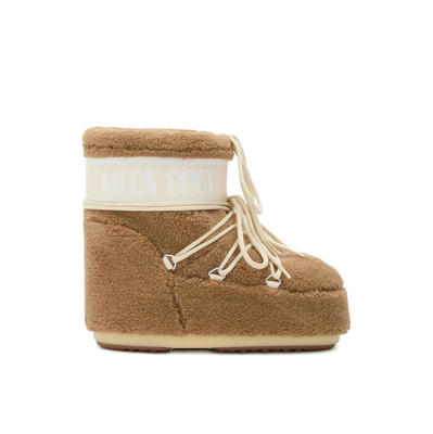 Moon Boot 月亮靴 女士 FW25 雪地靴 ICON TEDDY 低帮抓绒