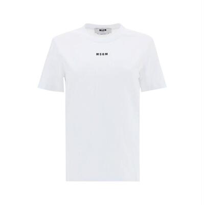 MSGM 女士 FW26 T恤 logo印花短袖