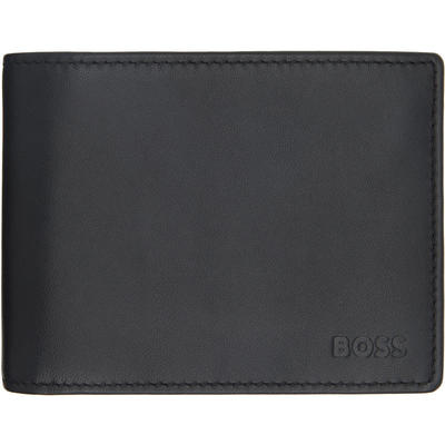 Boss 博斯 男士 钱包 黑色 Embossed-Logo Coin