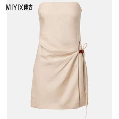 Sir 女款Moretti 亚麻迷你连衣裙 迷衣时尚