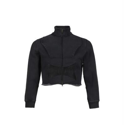 Vetements 维特萌 女士 SS26 卫衣 UPSIDE-DOWN 徽标拉链连帽衫