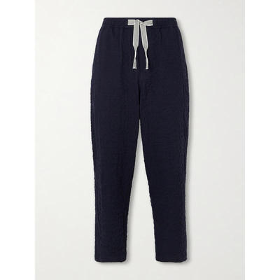 Orlebar Brown 男士 SS26 长裤 Sonoran 锥形棉混纺抽绳裤子