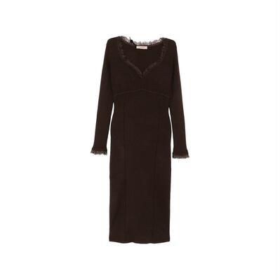 TWINSET 女士 FW26 连衣裙 DARKNESS 棕色粘胶纤维
