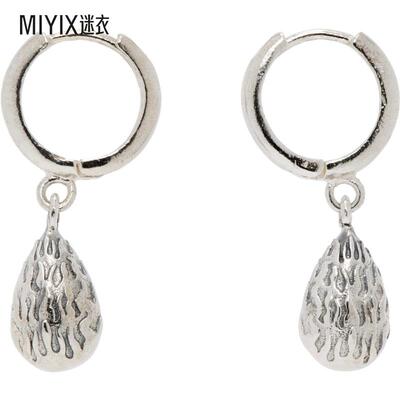 KUSIKOHC 男款银色 Fire Tears 耳坠  迷衣时尚