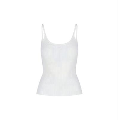 Courrèges 古未界 女士 SS26 上衣 徽标刺绣罗纹无袖