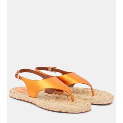 Paris Texas 女士 凉拖 Amalfi 金属感皮质人字拖